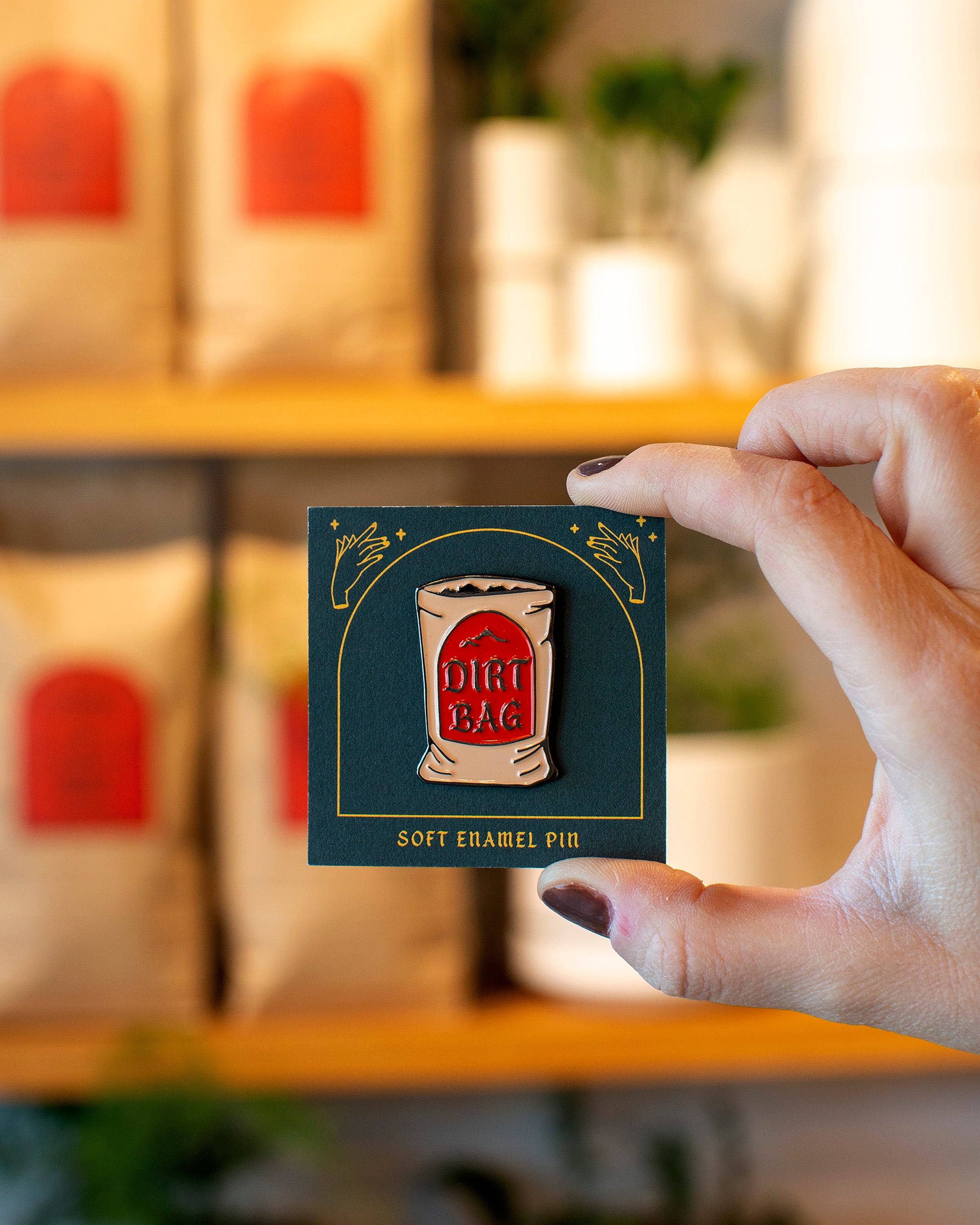 Enamel Pin - Dirt Bag – The Victorian Atlanta