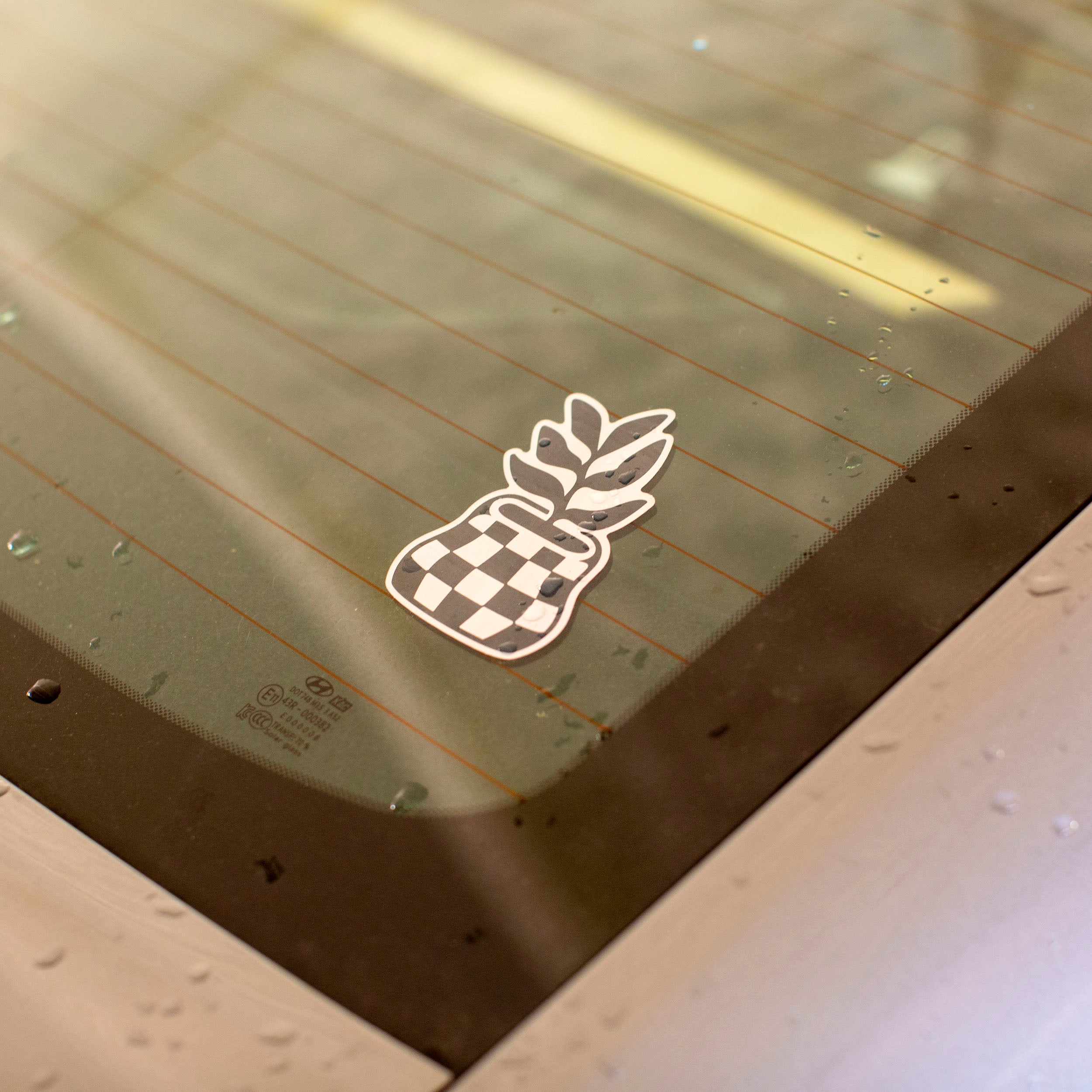 Sticker - Potted Checker Plant – The Victorian Atlanta